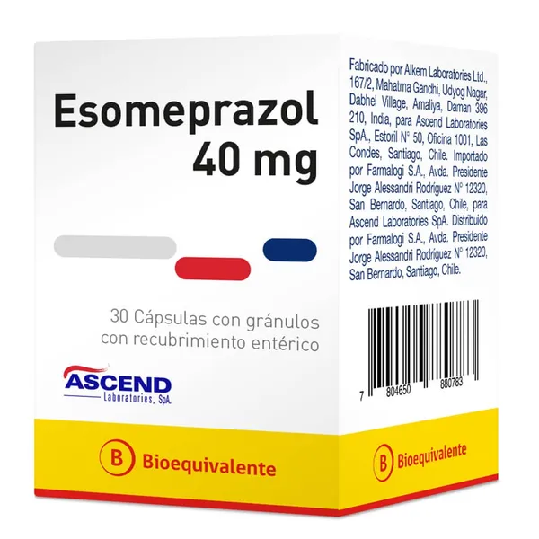 Esomeprazol 40 mg x 30 Cápsulas | Farmaloop