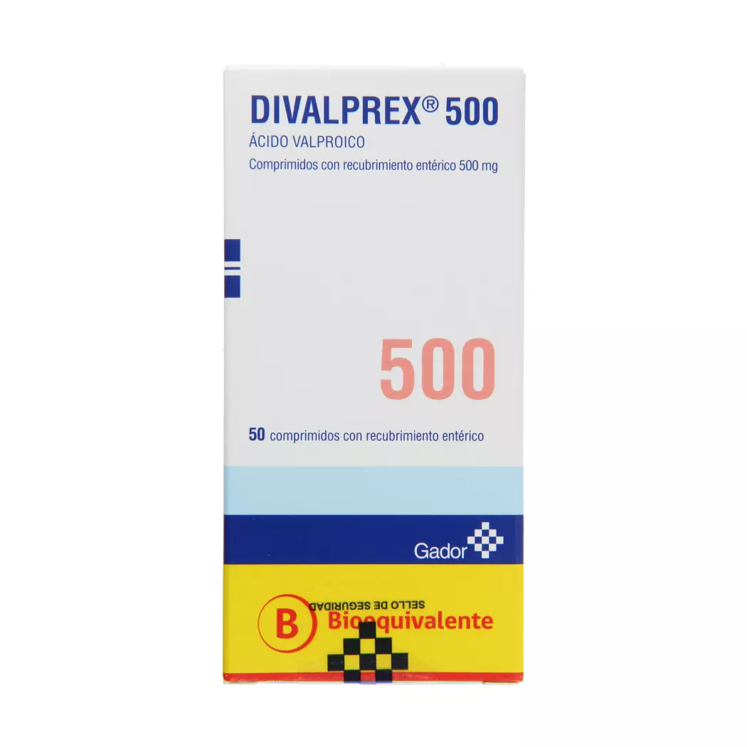 Divalprex 500 mg x 50 Comprimidos Recubiertos | Farmaloop