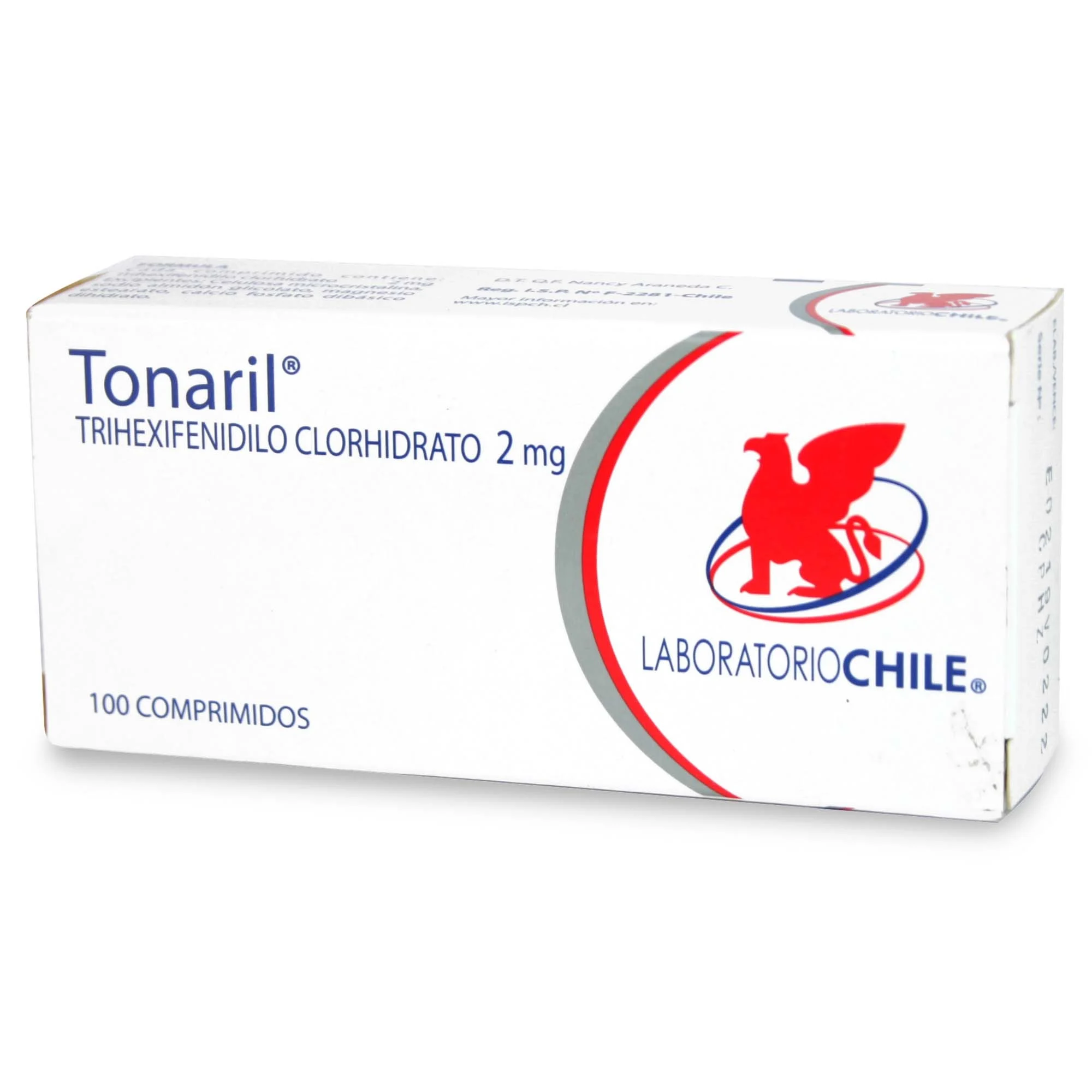 Tonaril Trihexifenidilo 2 mg x 100 Comprimidos | Farmaloop